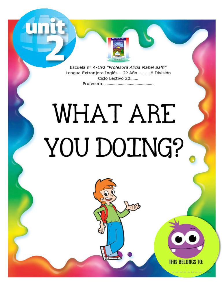 What Are You Doing? Exercises Guide | PDF
