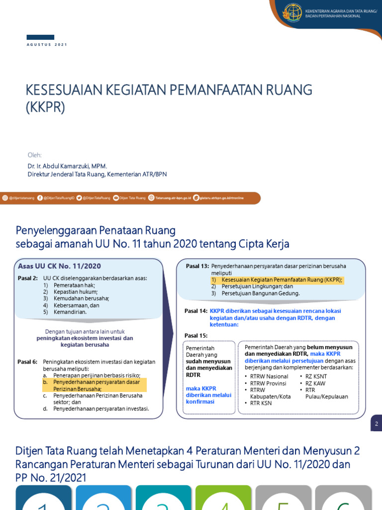 Sosialisasi KKPR | PDF