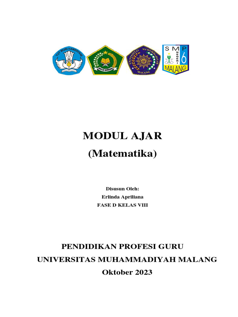 Modul Ajar Pengenalan Fungsi Linear | PDF