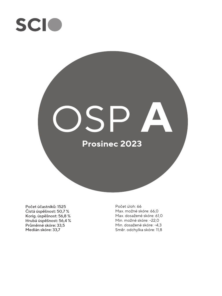 OSP NSZ 2023 2024 T1 Prosinec OSP A | PDF