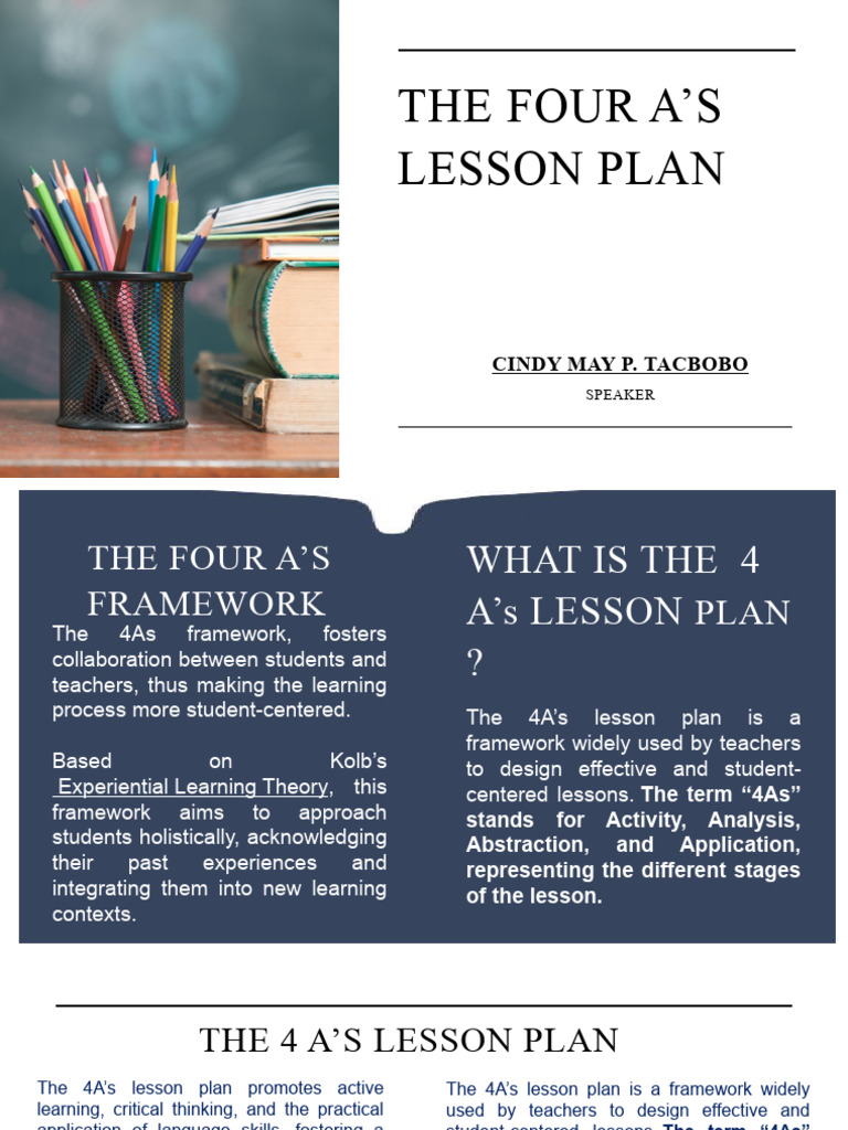 4as Approach | PDF | Lesson Plan | Neuroscience