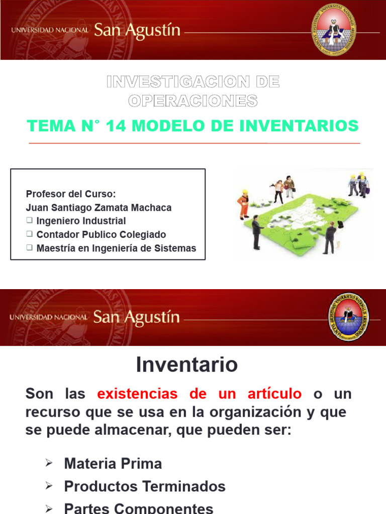 Sesion 14 - Sistemas Inventarios | PDF | Inventario | Lean Manufacturing