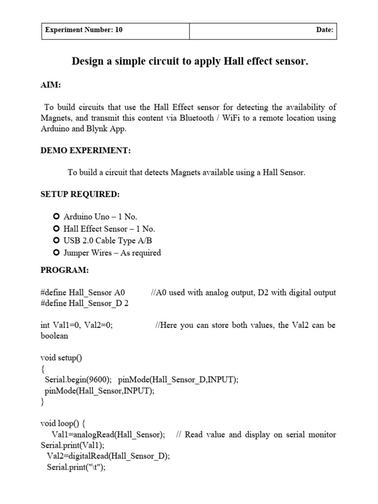10th Exp IOT | PDF | Arduino | Computing 10th Exp IOT | PDF | Arduino | Computing