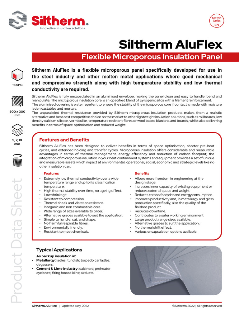 Tds Siltherm Aluflex 05 2022 Pdf