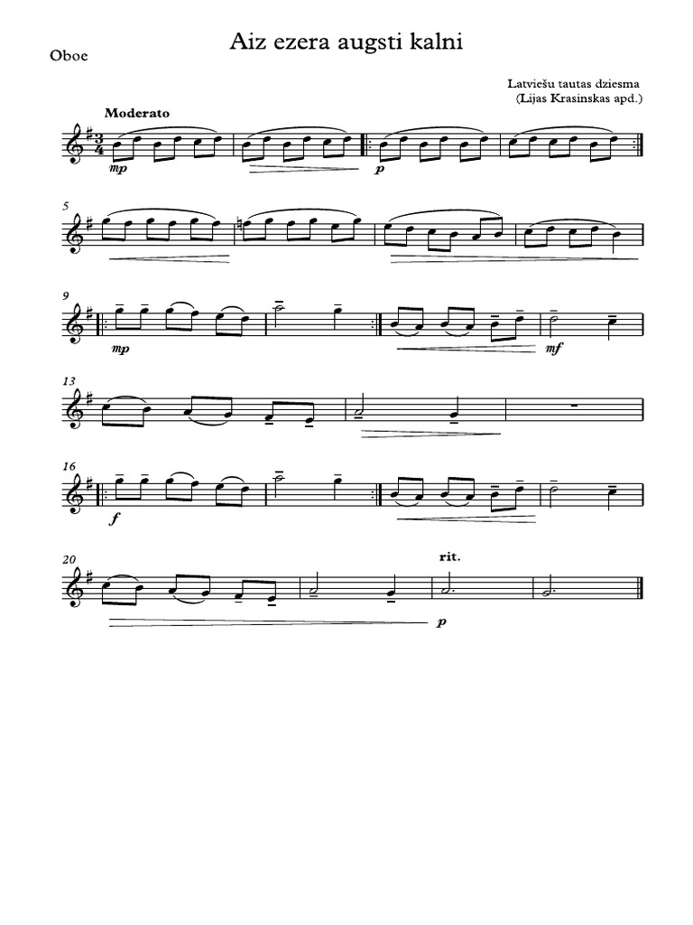 Aiz Ezera Augsti Kalni Oboja | PDF