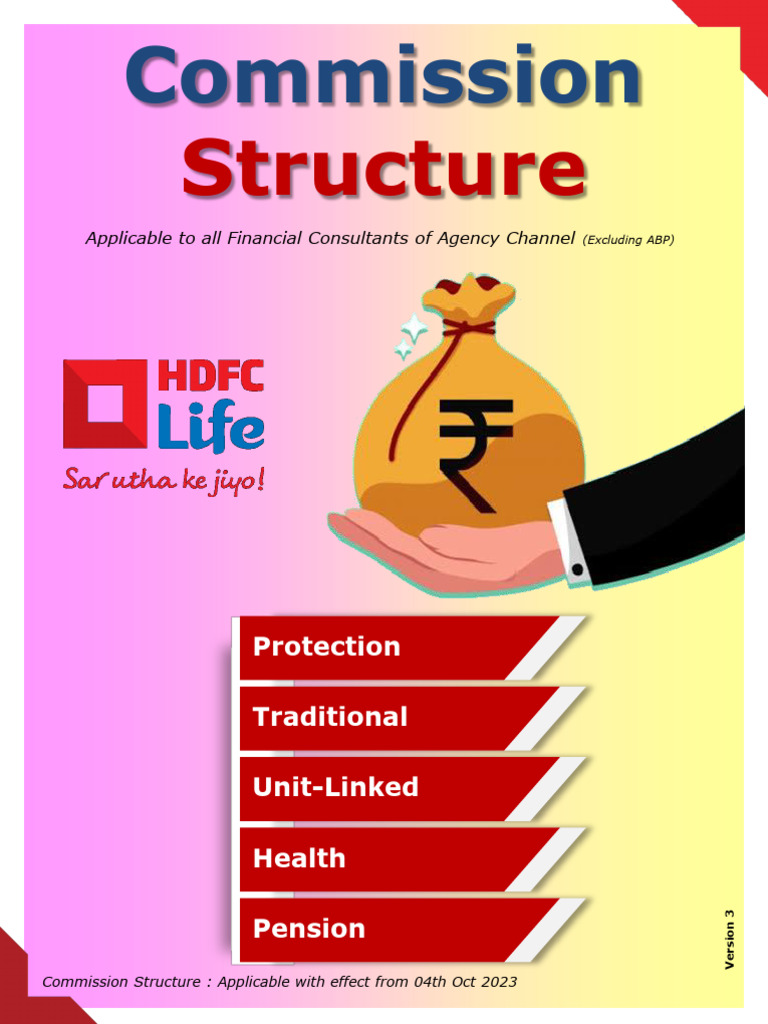 Commission Structure Agency Channel FCs Wef 04 Oct 2023 | PDF ...