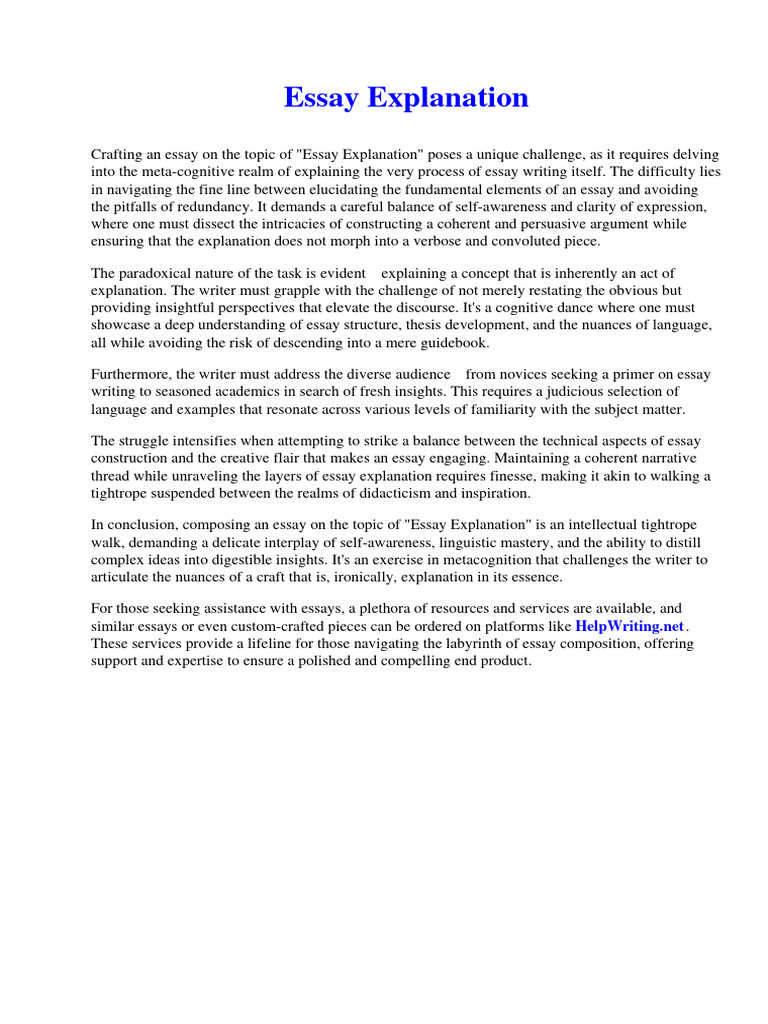 Essay Explanation | PDF | Lightning | Thunderstorm