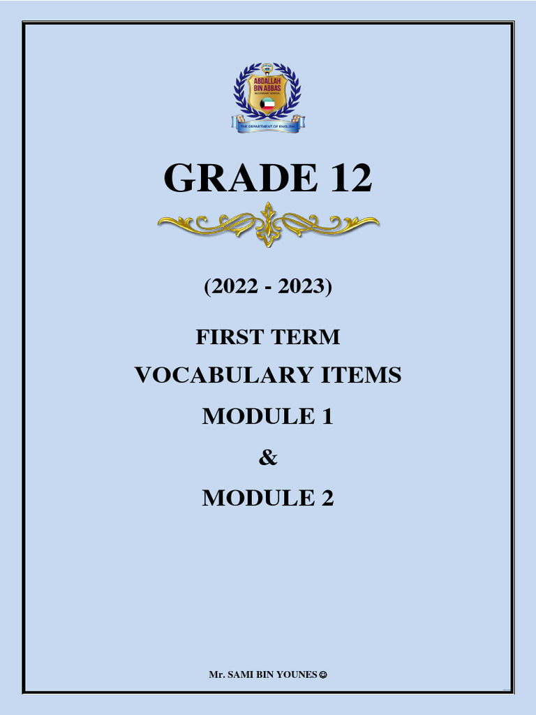 Grade 12 Vocabulary: World Issues & Migration | PDF | Earth | Soil