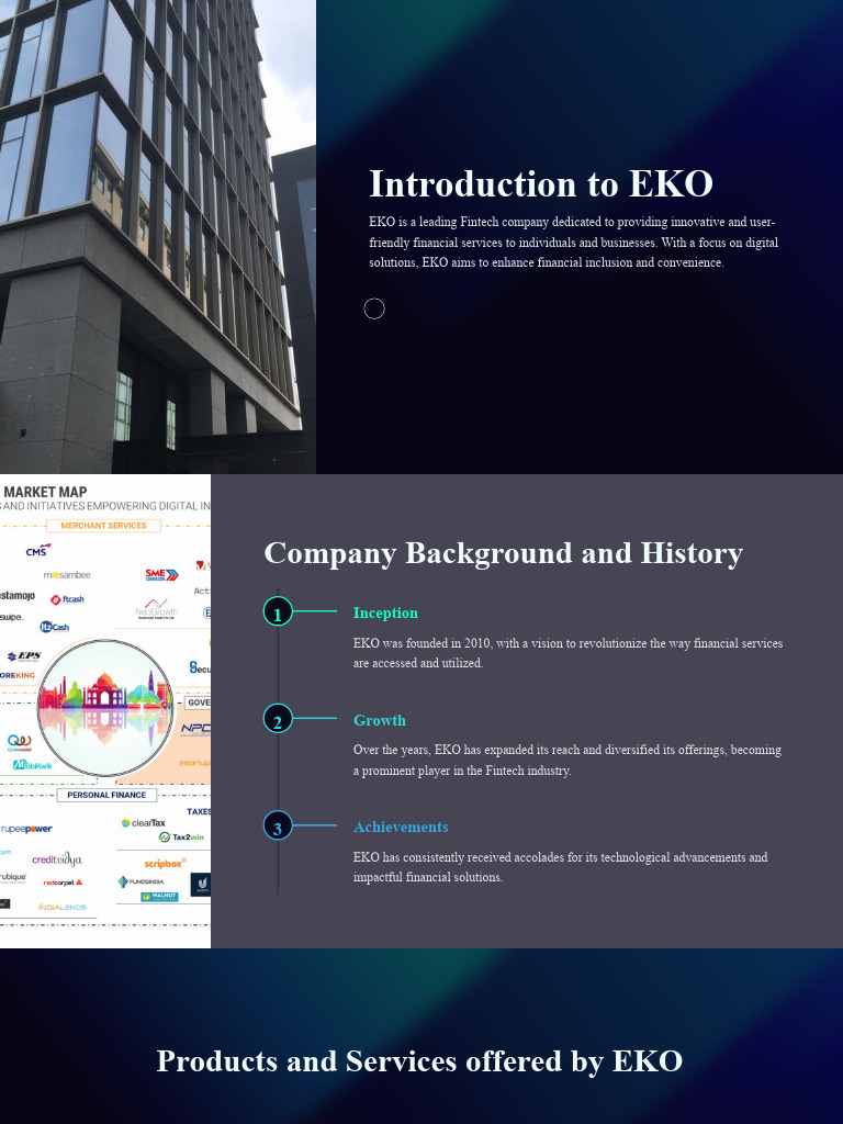 Introduction To EKO | PDF | Financial Inclusion | Online Banking