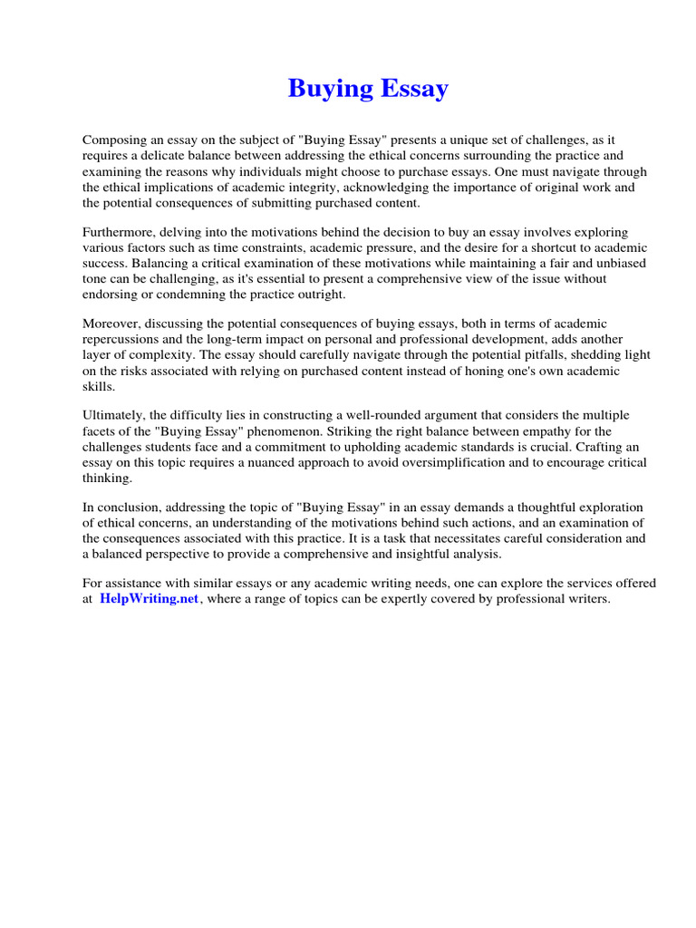 Buying Essay | PDF | Essays | Liver