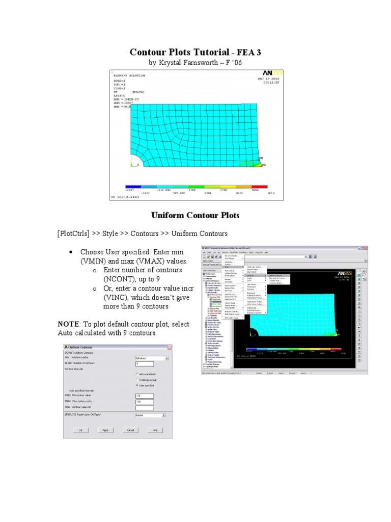 Creating Custom Contour Plots in FEA | PDF
