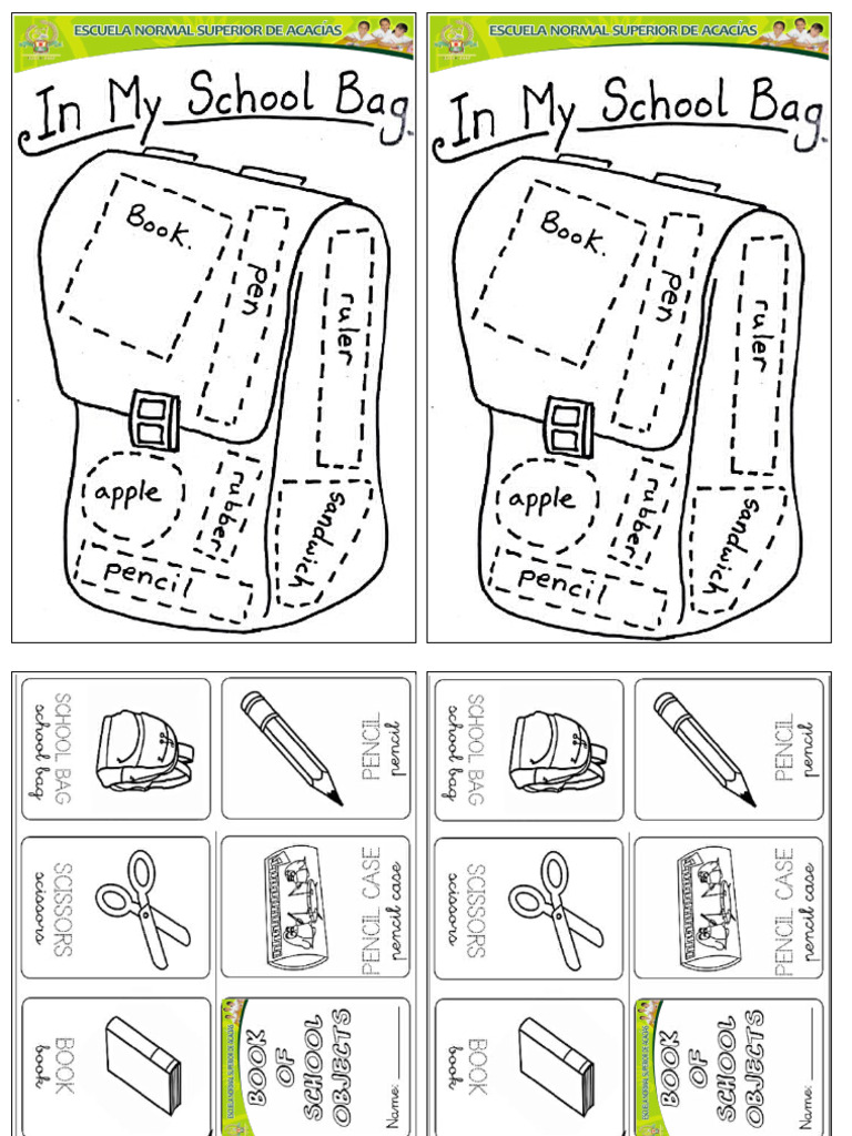 School Bag 1st Grade | PDF
