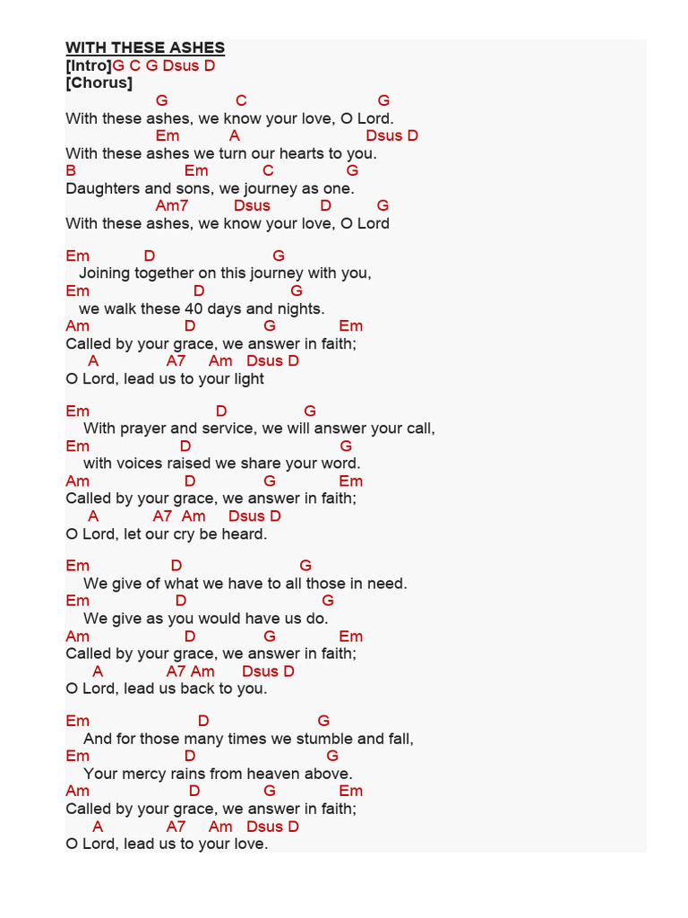 With These Ashes | PDF