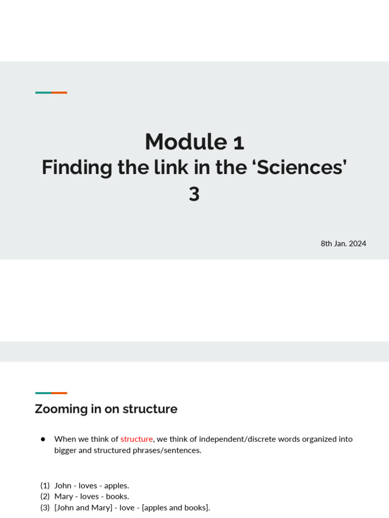 Lecture 3 HUL 242 | PDF | Language Mechanics | Cognitive Science