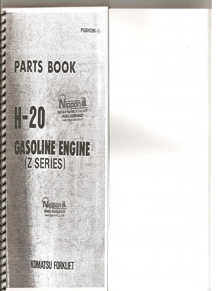 Motor H20 - Gasoline Engine (Z Series) | PDF