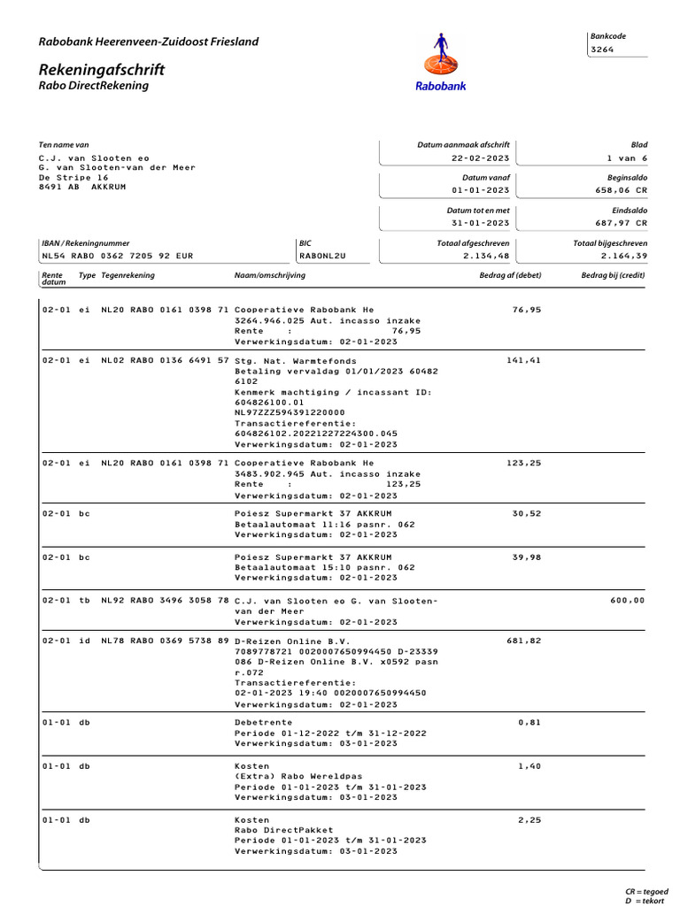 Rabo Statement | PDF