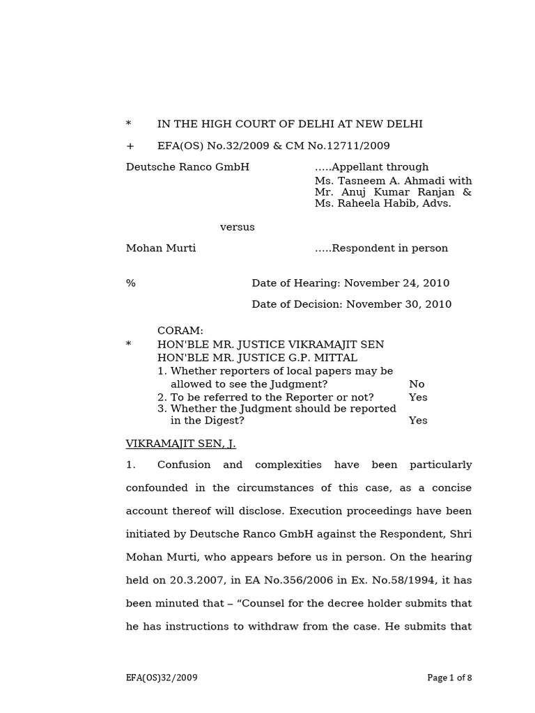 Legal Appeal in Execution Case | PDF | Judgment (Law) | Appeal