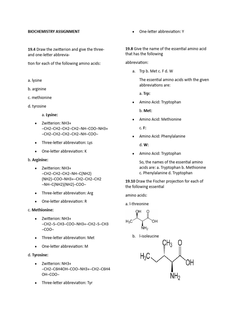 BIOCHEMISTRY ASSIGNMENT | PDF | Beta Sheet | Alpha Helix