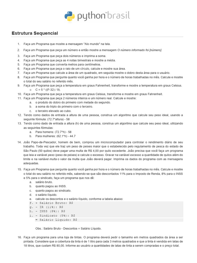 Exercicio Python | PDF | Triângulo | Média