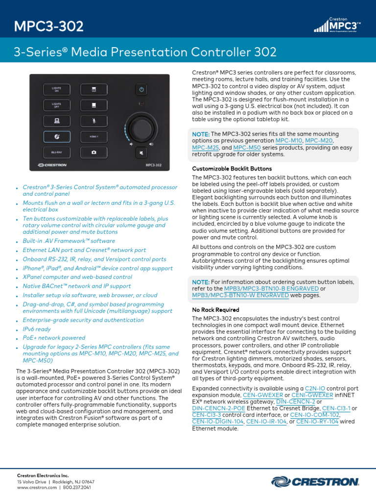 Ss mpc3-302 Series | PDF | Internet Of Things | Computer Network