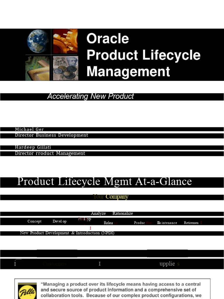 Oracle Product Lifecycle Management ENG | PDF | Product Lifecycle ...