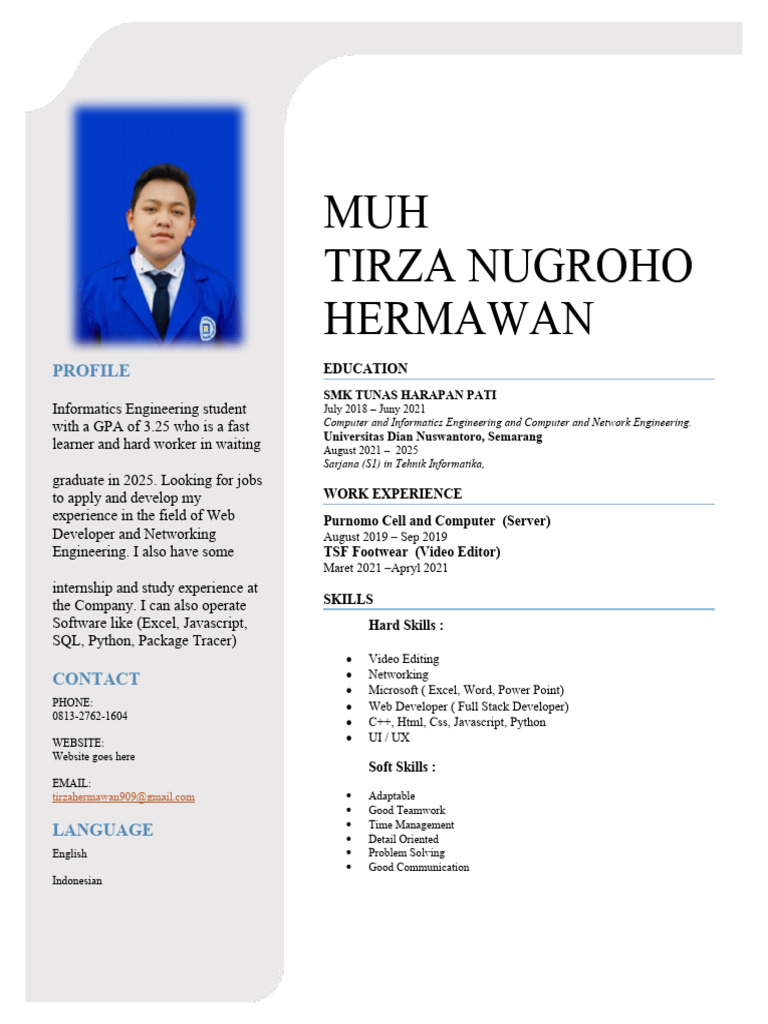 CV-Tirza Hermawan | PDF