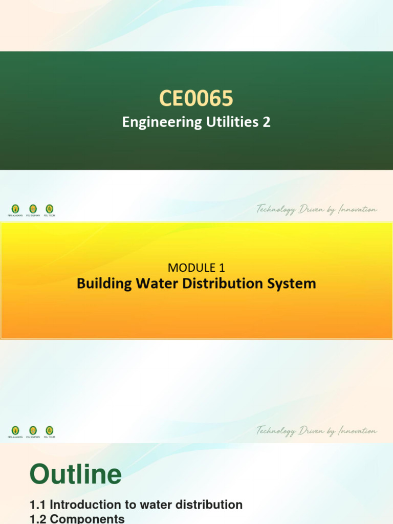 (M1) Building Water Distribution System | PDF