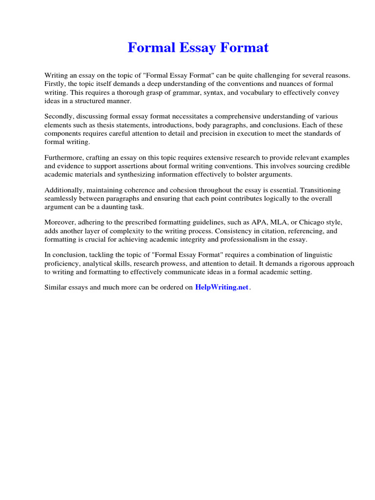 Formal Essay Format | PDF | Option (Finance) | Mao Zedong