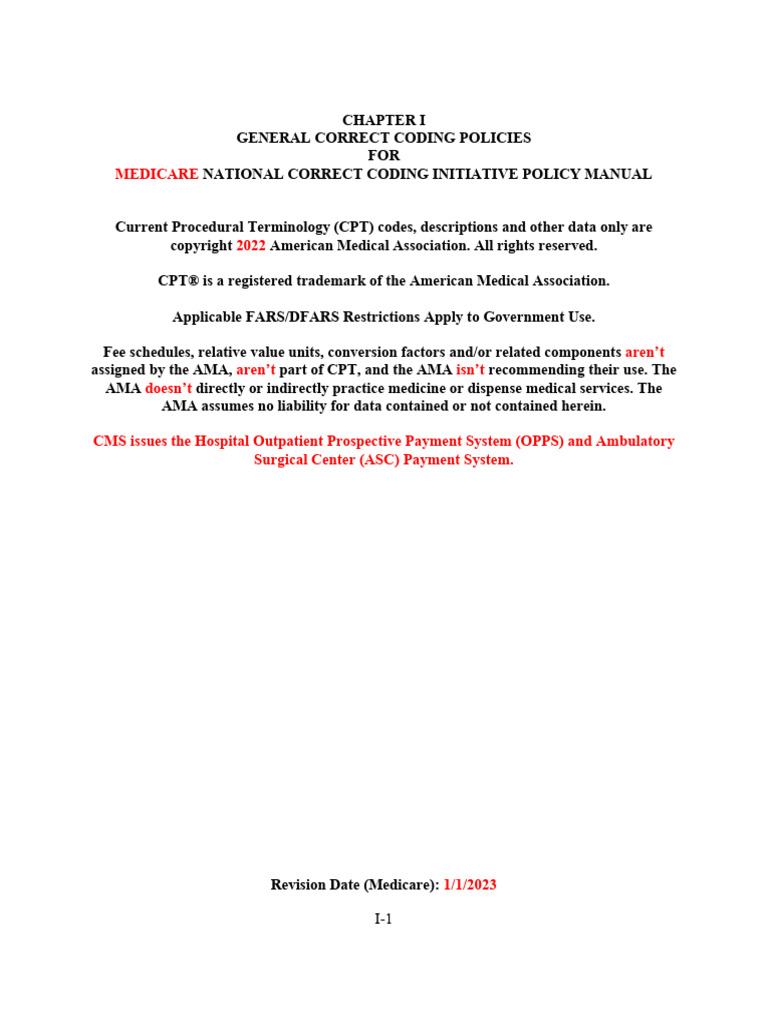 Chapter 1 General Correct Coding Policies | PDF | Business