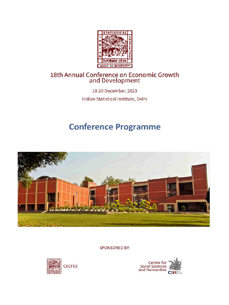 Detailed Programme | PDF | Poverty | Poverty & Homelessness