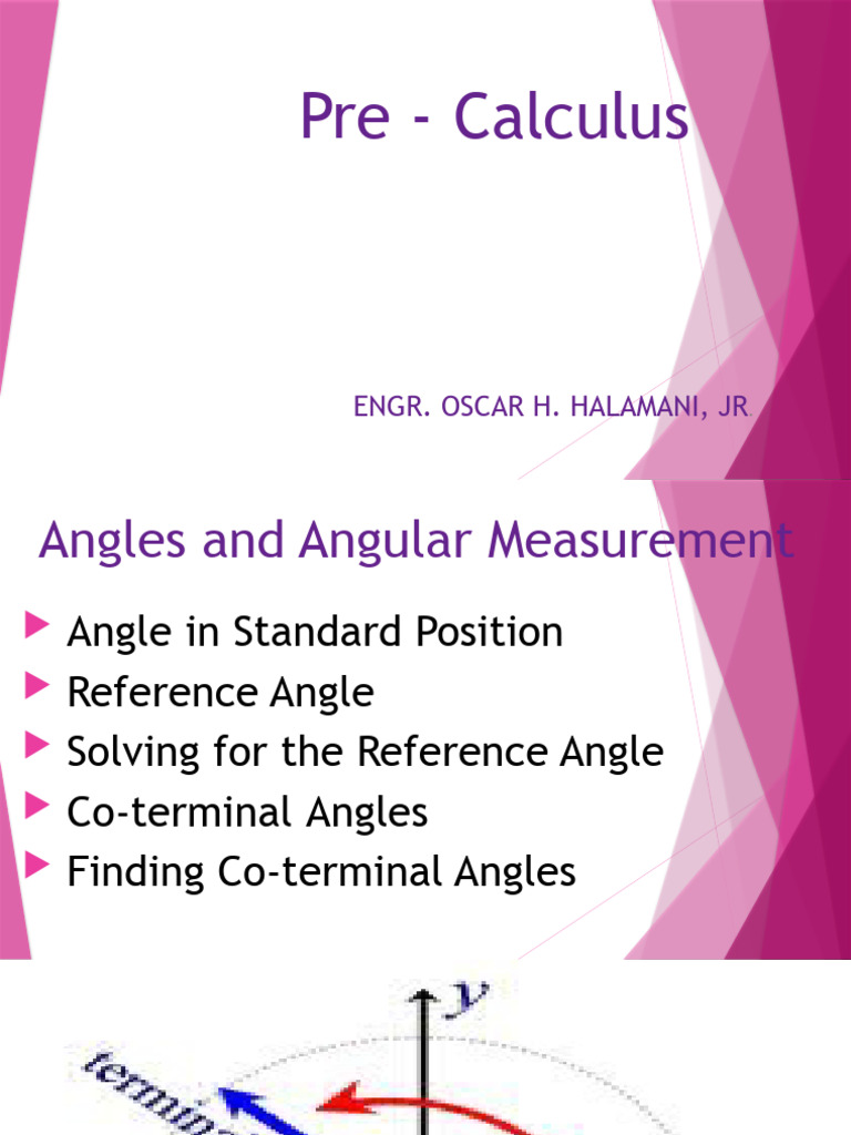 Reference and Coterminal Angles Guide | PDF