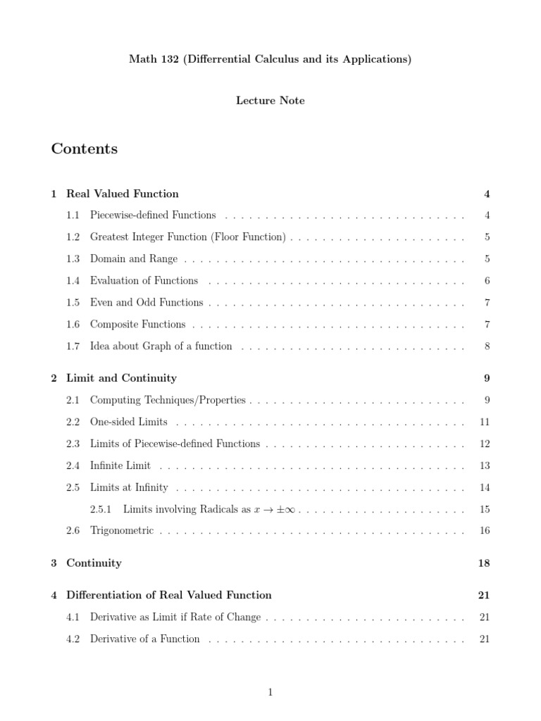 Geao | PDF | Function (Mathematics) | Derivative