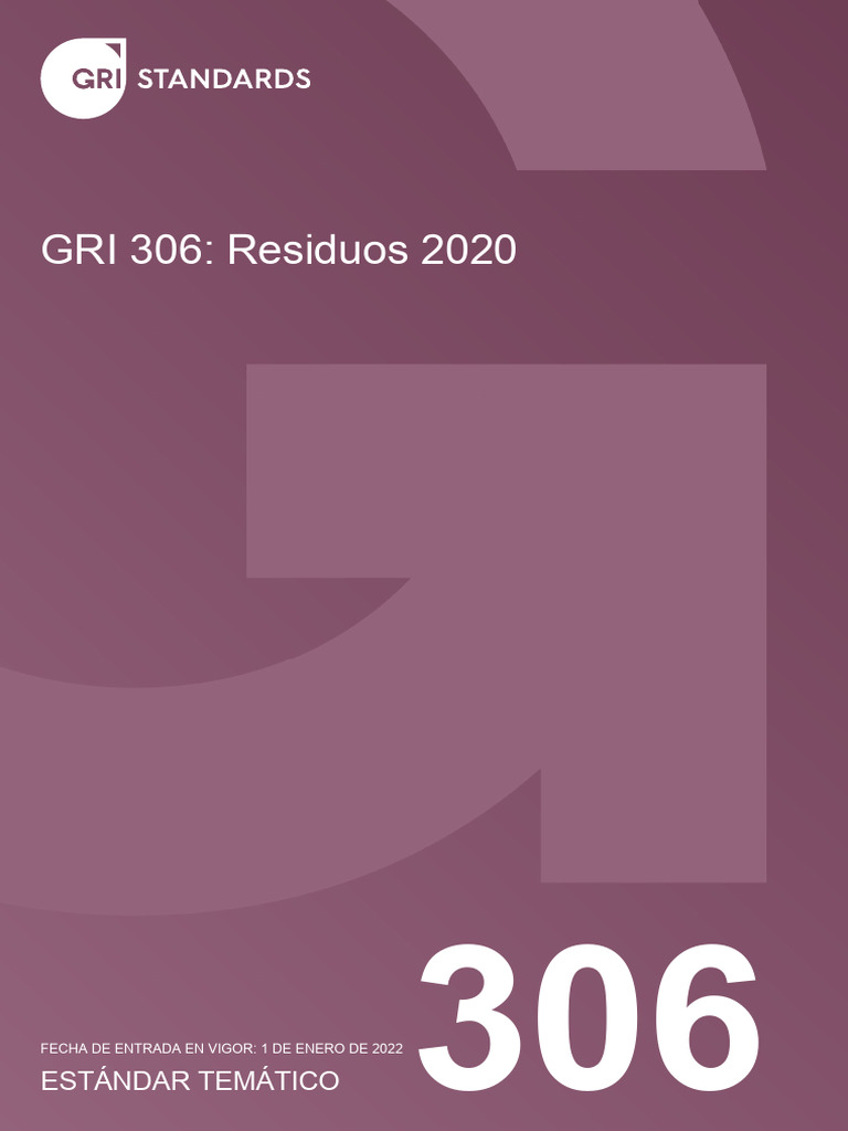 GRI 306: Estándar de Residuos 2020 | PDF