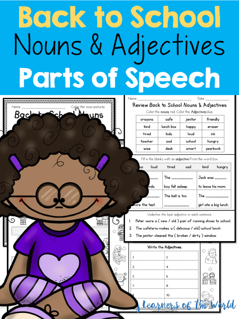 Parts of Speech: Nouns & Adjectives | PDF | Noun | Adjective