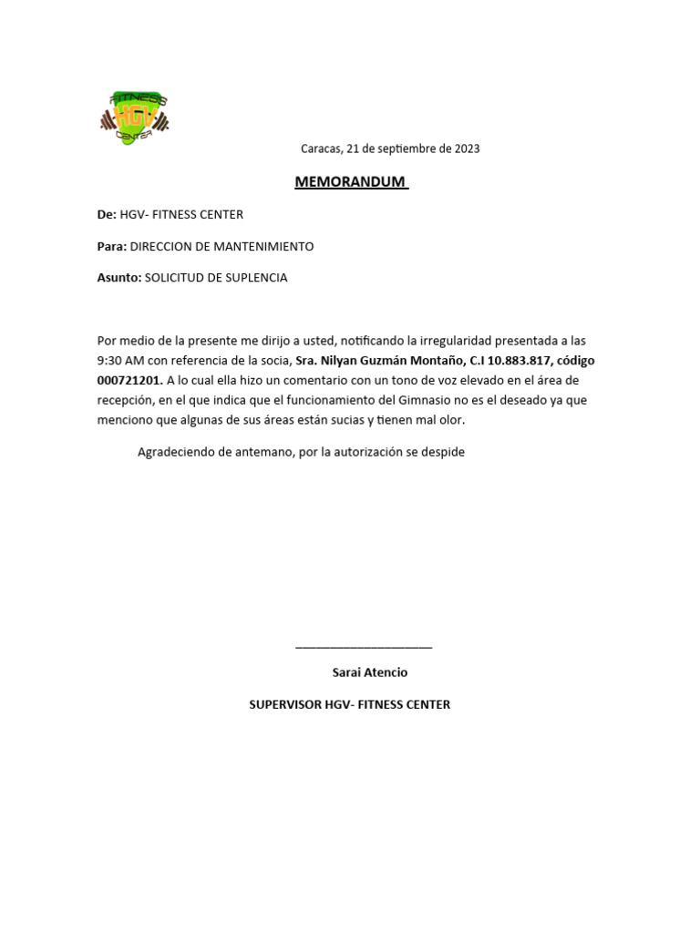 Memorandum 20 Sep. 2023 | PDF