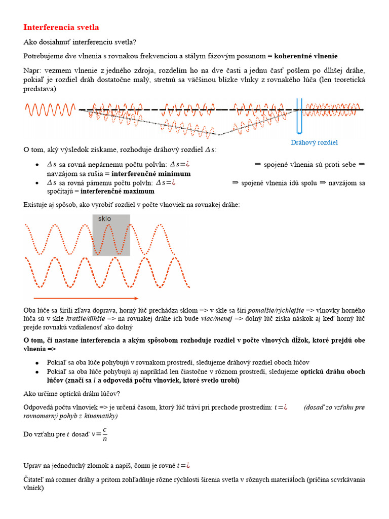 2.interferencia Svetla | PDF