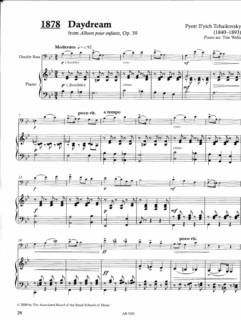 Tchaikovsky - Daydream | PDF