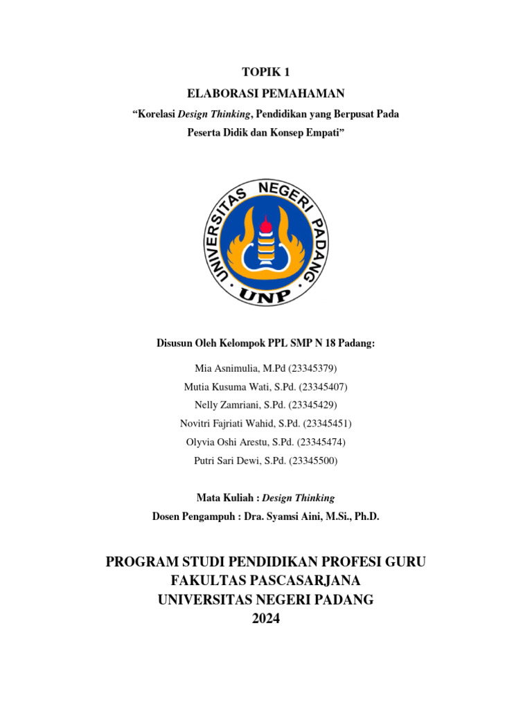 Olyvia Oshi Arestu - Elaborasi Pemahaman - Tp.1 - DT | PDF