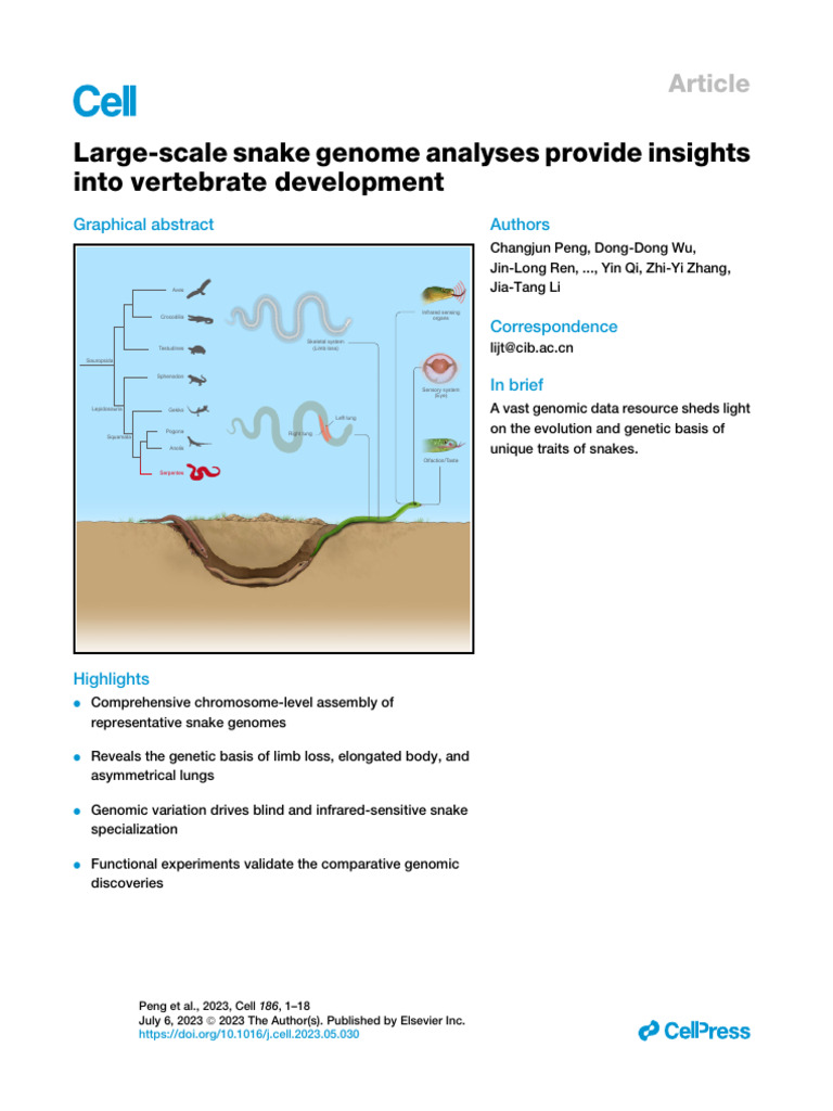 Peng Et Al, 2023 | PDF | Gene | Evolution Peng Et Al, 2023 | PDF | Gene | Evolution