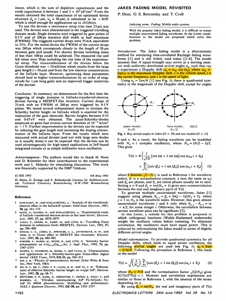 4.1 Jakes+Fading+Model+Revisited | PDF | Information And Communications Technology | Computer ...