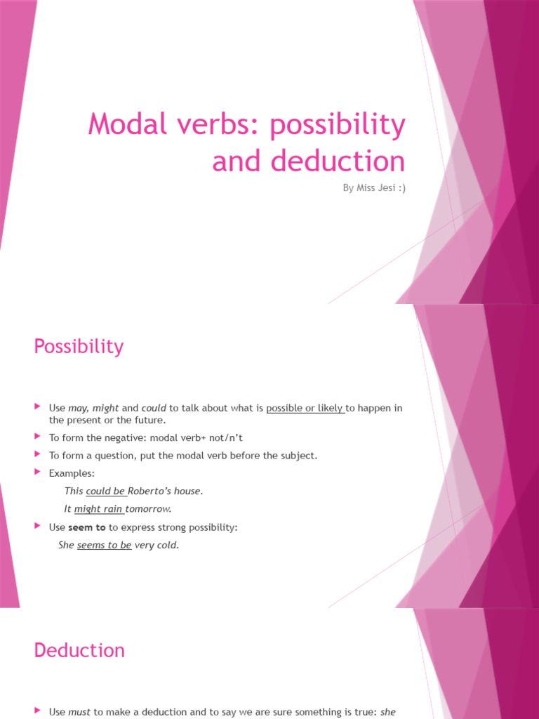 Modal Verbs - Roadmap B1 | PDF