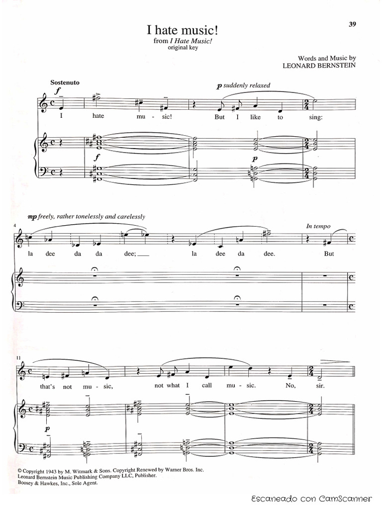 I Hate Music | PDF