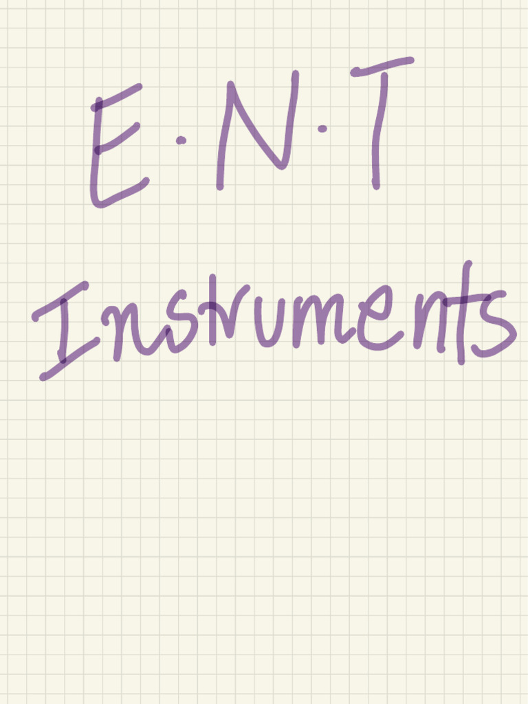 Ent Instruments | PDF