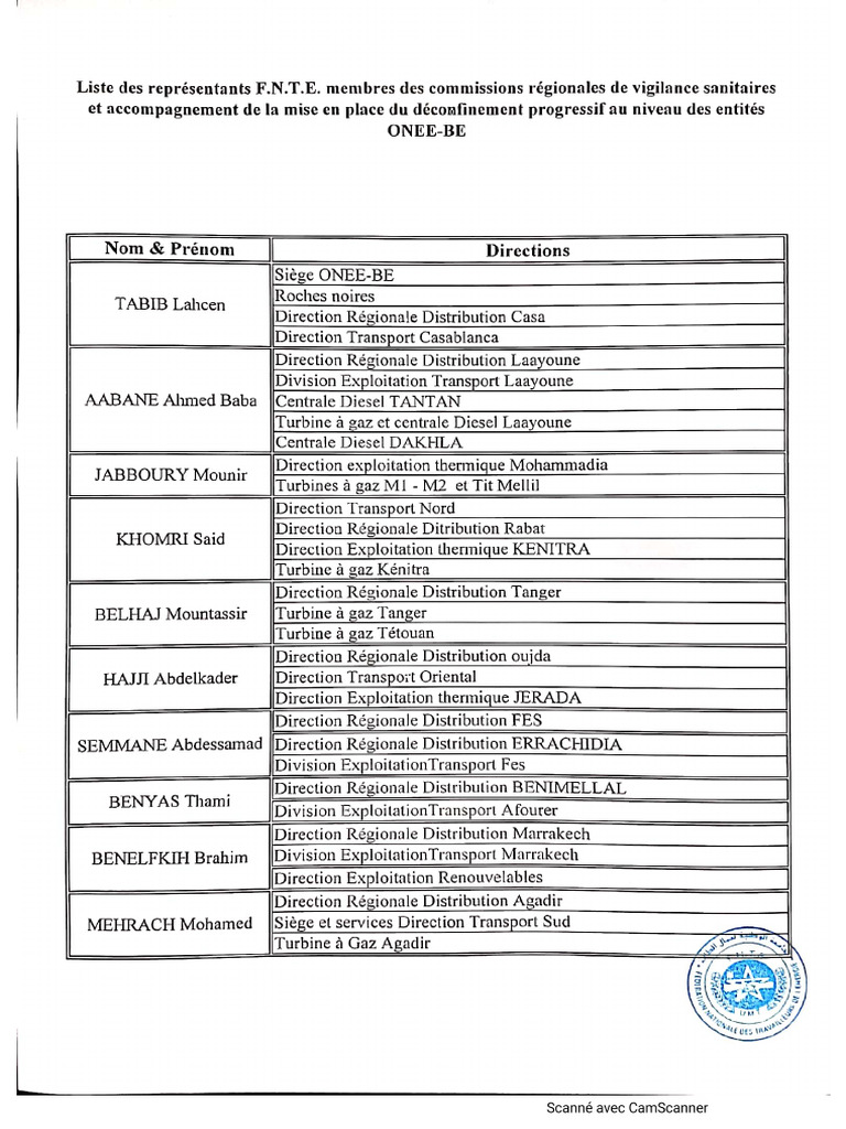 Représentants FNTE | PDF