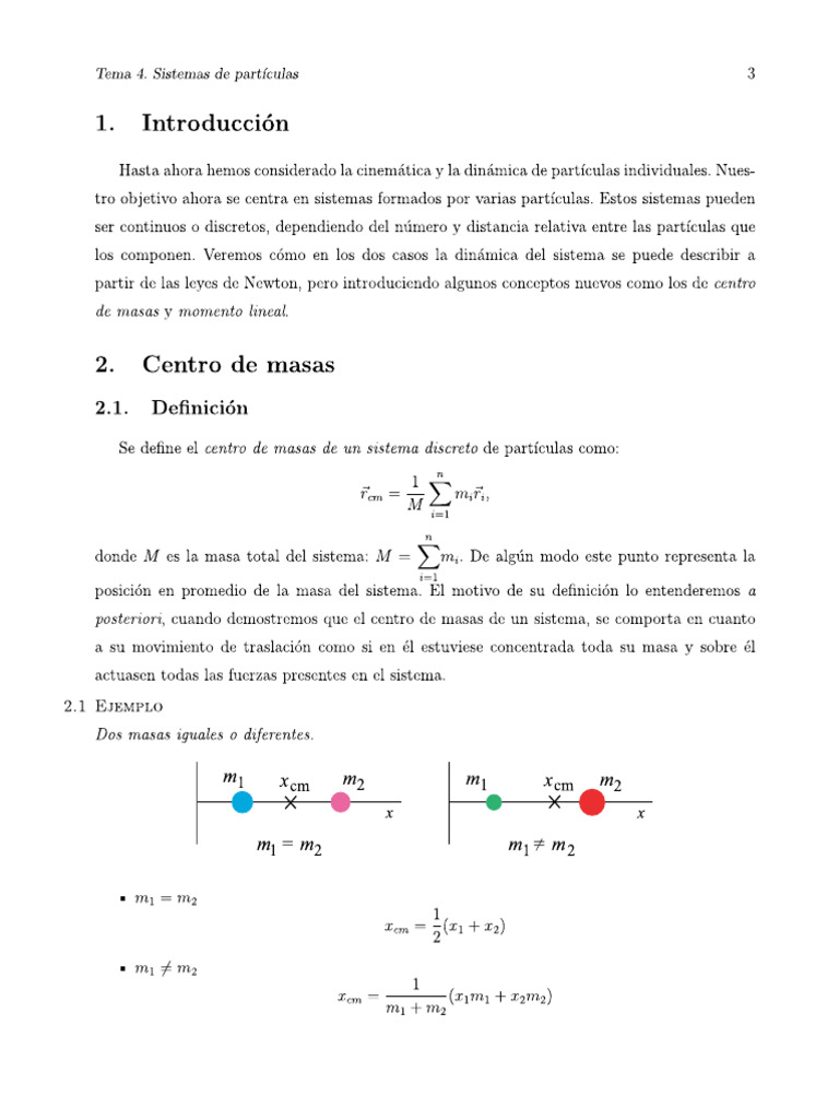 Momento Lineal o Cantidad de Movimiento | PDF