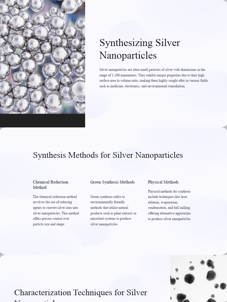 Synthesizing Silver Nanoparticles Pdf Science Mathematics