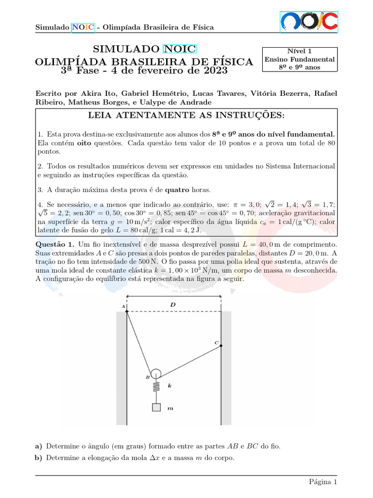 Simulado T5 N Vel 1-6 | PDF | Júpiter | Sol