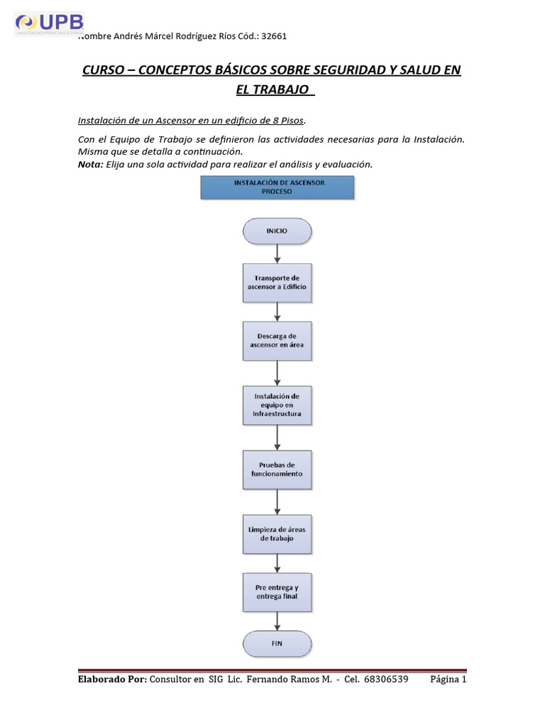 Análisis de Riesgos en Pruebas de Ascensor | PDF | Ascensor