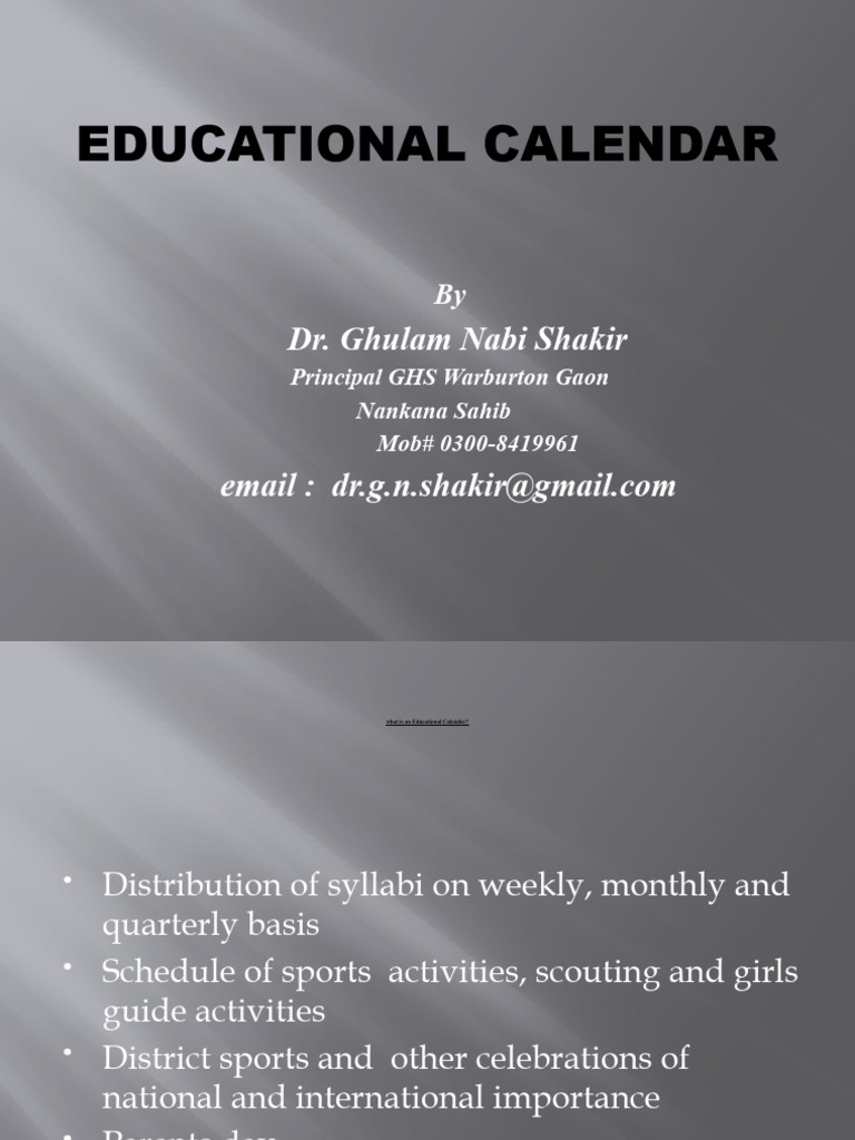 Taleemi Calendar | PDF