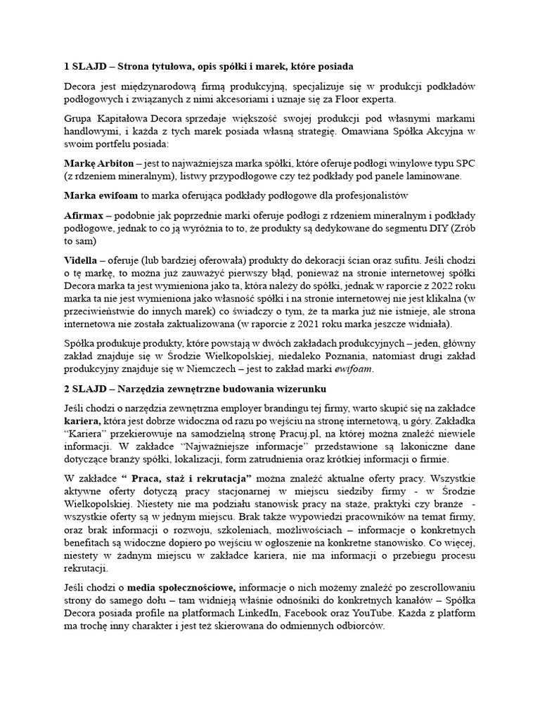 Decora - Prezka | PDF